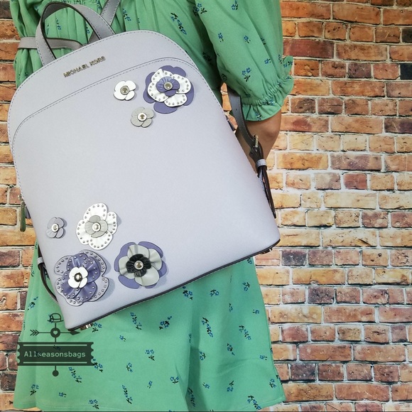 Michael Kors | Bags | Michael Kors Emmy Large Backpack Amethyst Leather | Poshmark